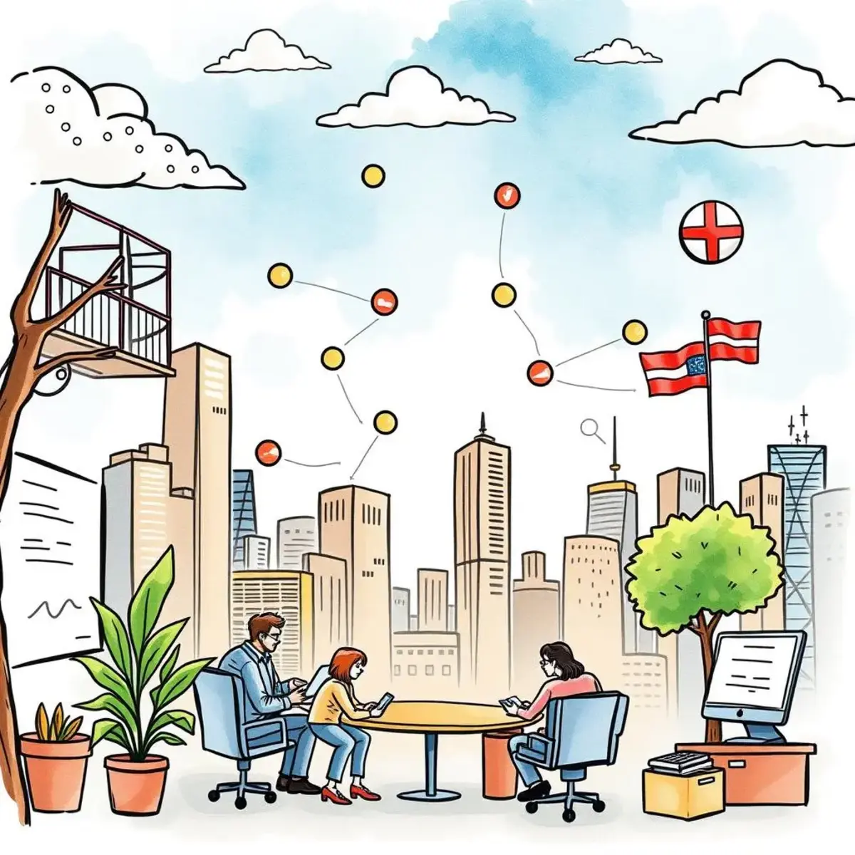 Connection mapping tool for streamlined networking