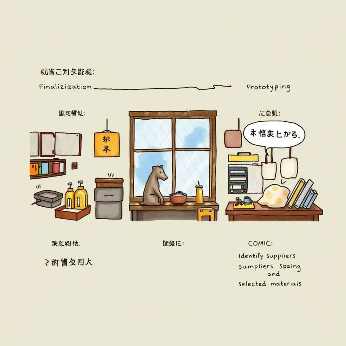 Material source locator: Identify suppliers for selected materials选