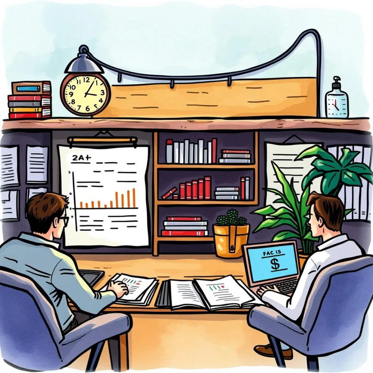 Income statement visualizer: Provide visual breakdowns of income statements