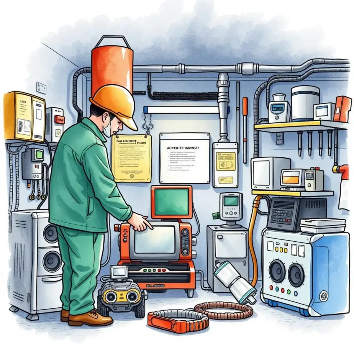 Maintenance requirement planner for equipment checks