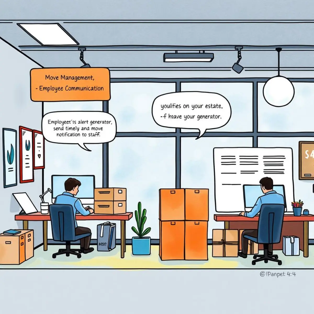 Employee alert generator: Send timely move notifications to staff