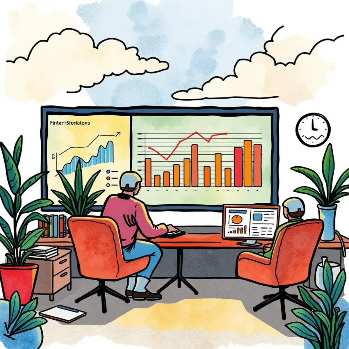 Forecast insight report builder for financial tracking