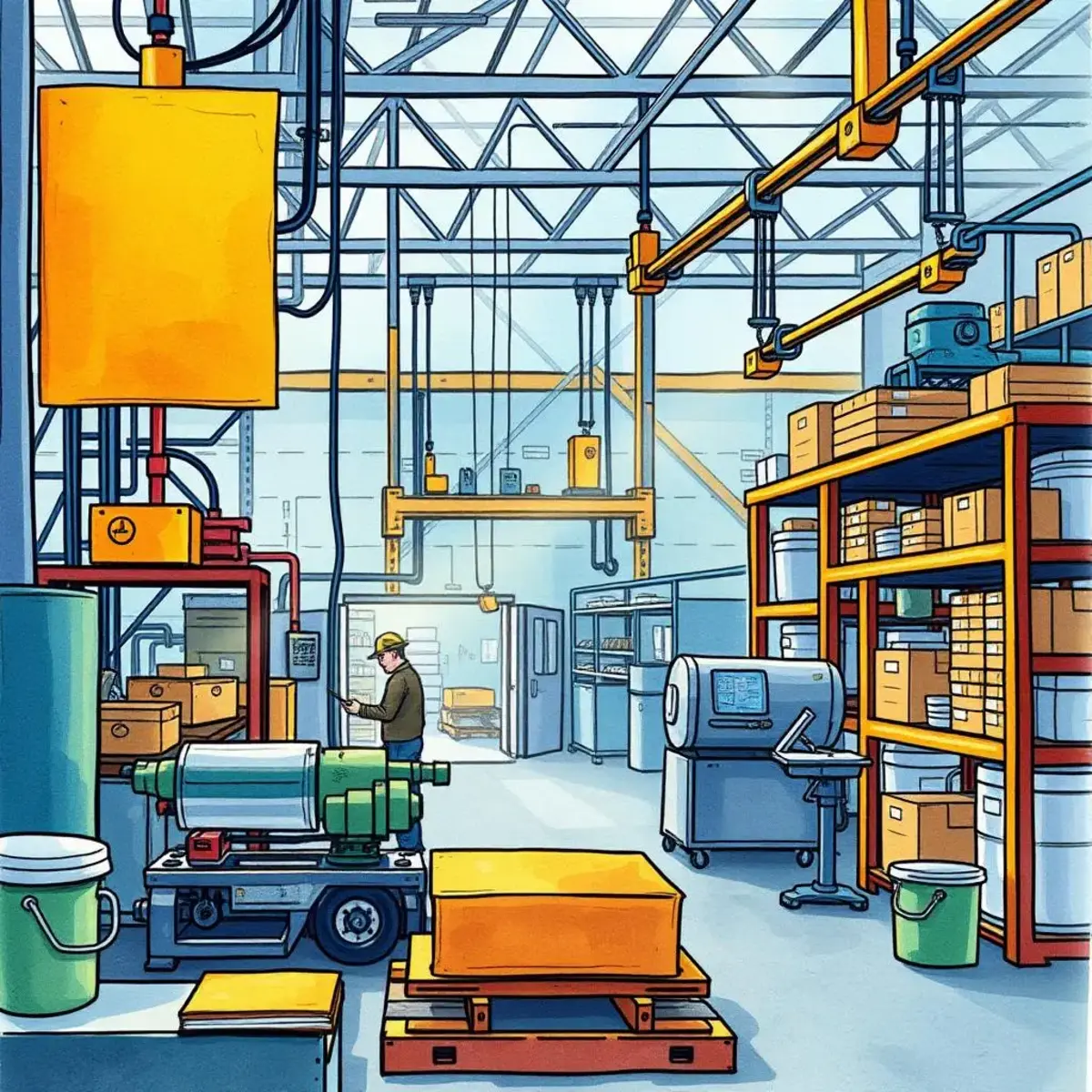 Process flow simulator for efficient manufacturing tasks