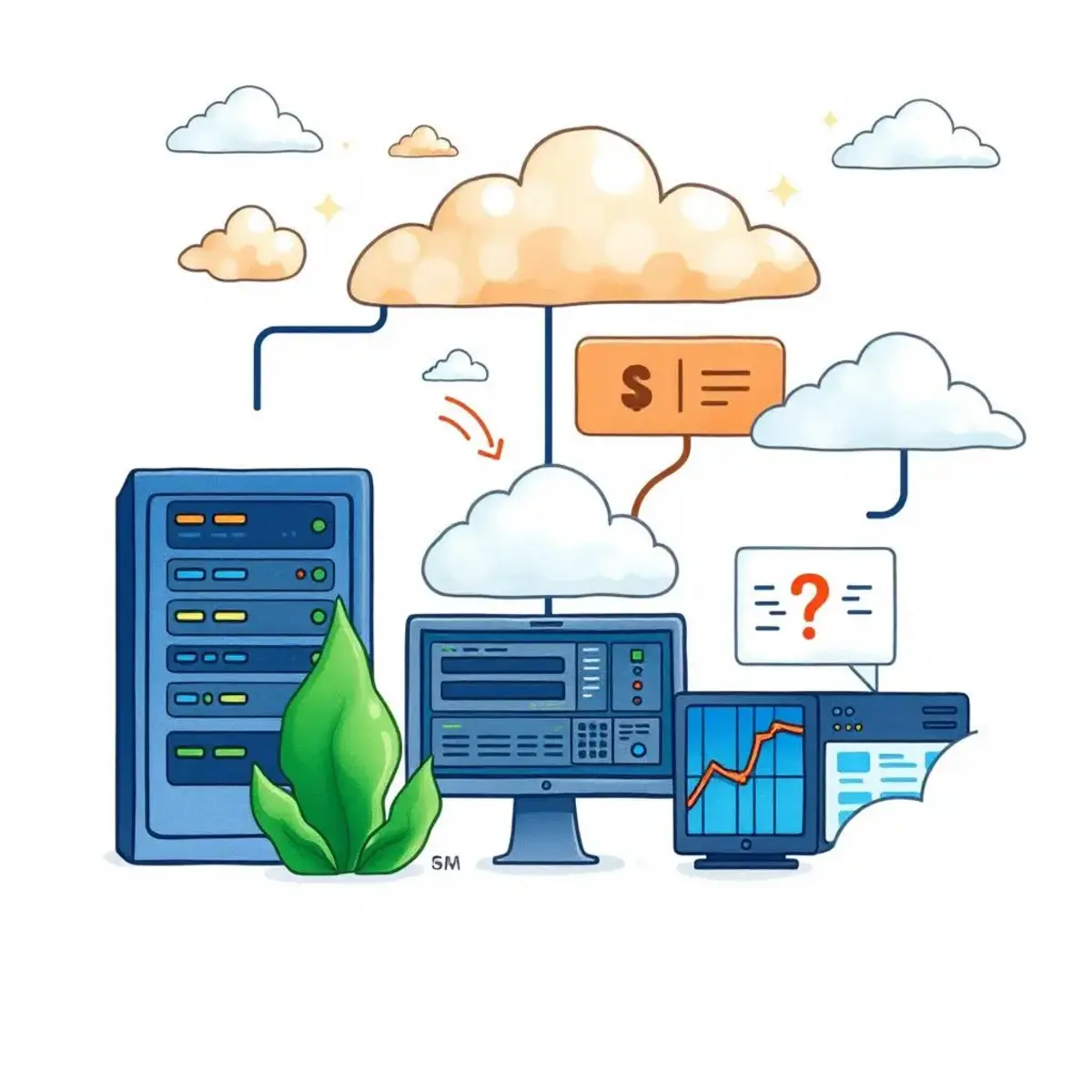 Cloud asset manager for efficient server management