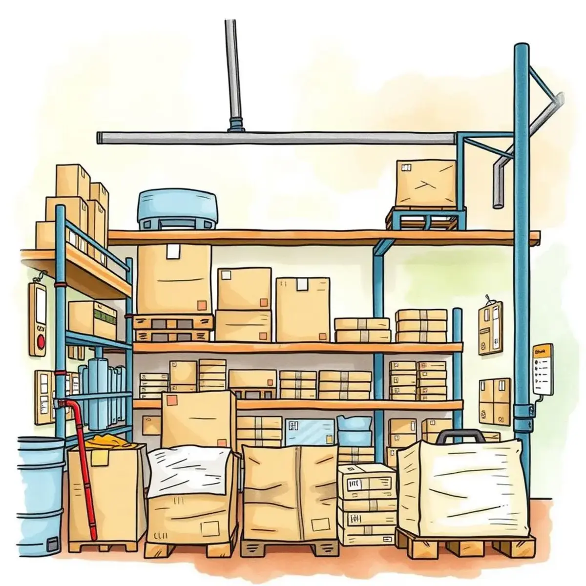 Supply chain stock report writer for inventory management